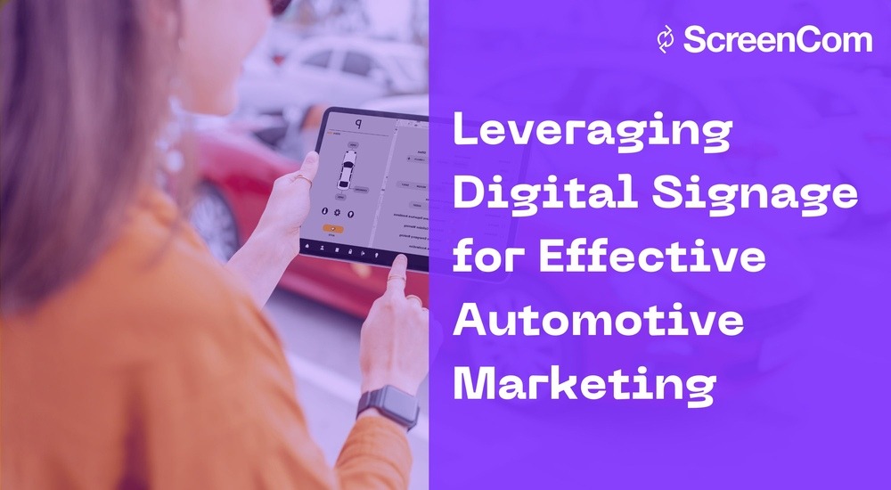 Elevate Your Brand with Premium Digital Signage Solutions | ScreenCom